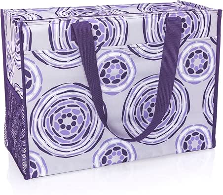 Amazon.com: Thirty One Deluxe Organizing Utility Tote Zip Top in Geo ...