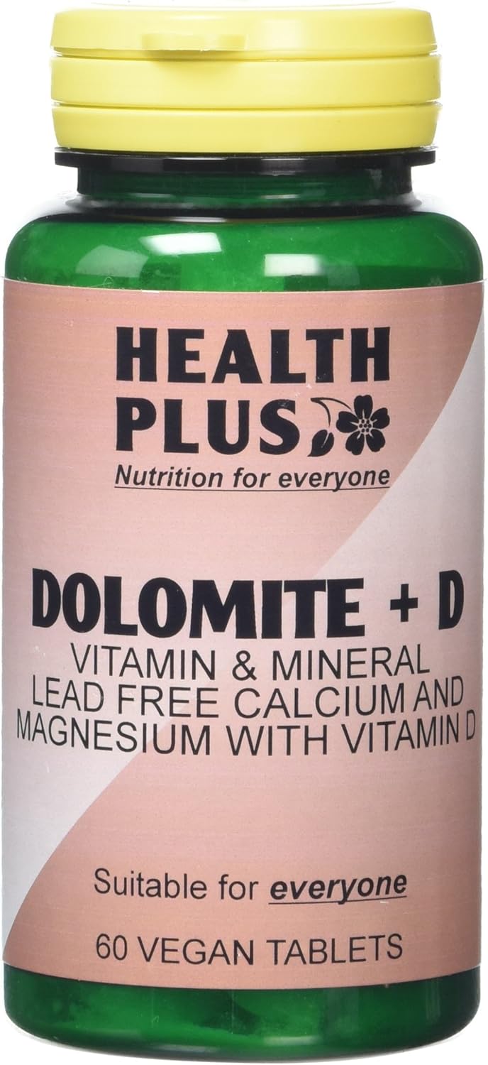 Health Plus Dolomite + D Mineral Supplement - 2 X Packs Of 60 Tablets ...