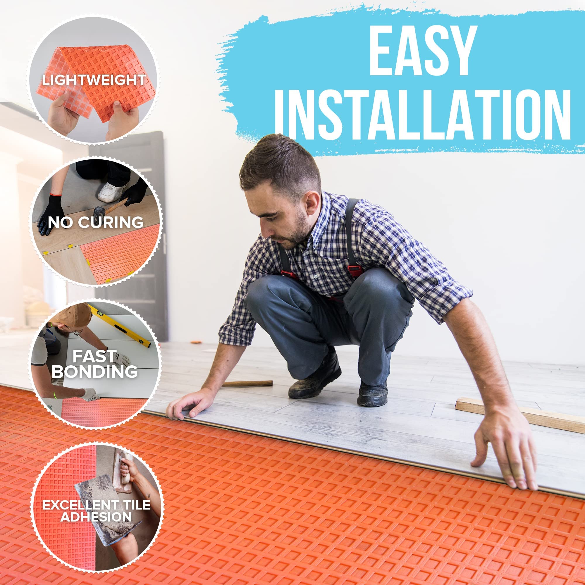 Mua Uncoupling Membrane 1/8 Underlayment [3.3ft x 16.5ft / 54sq ft ...