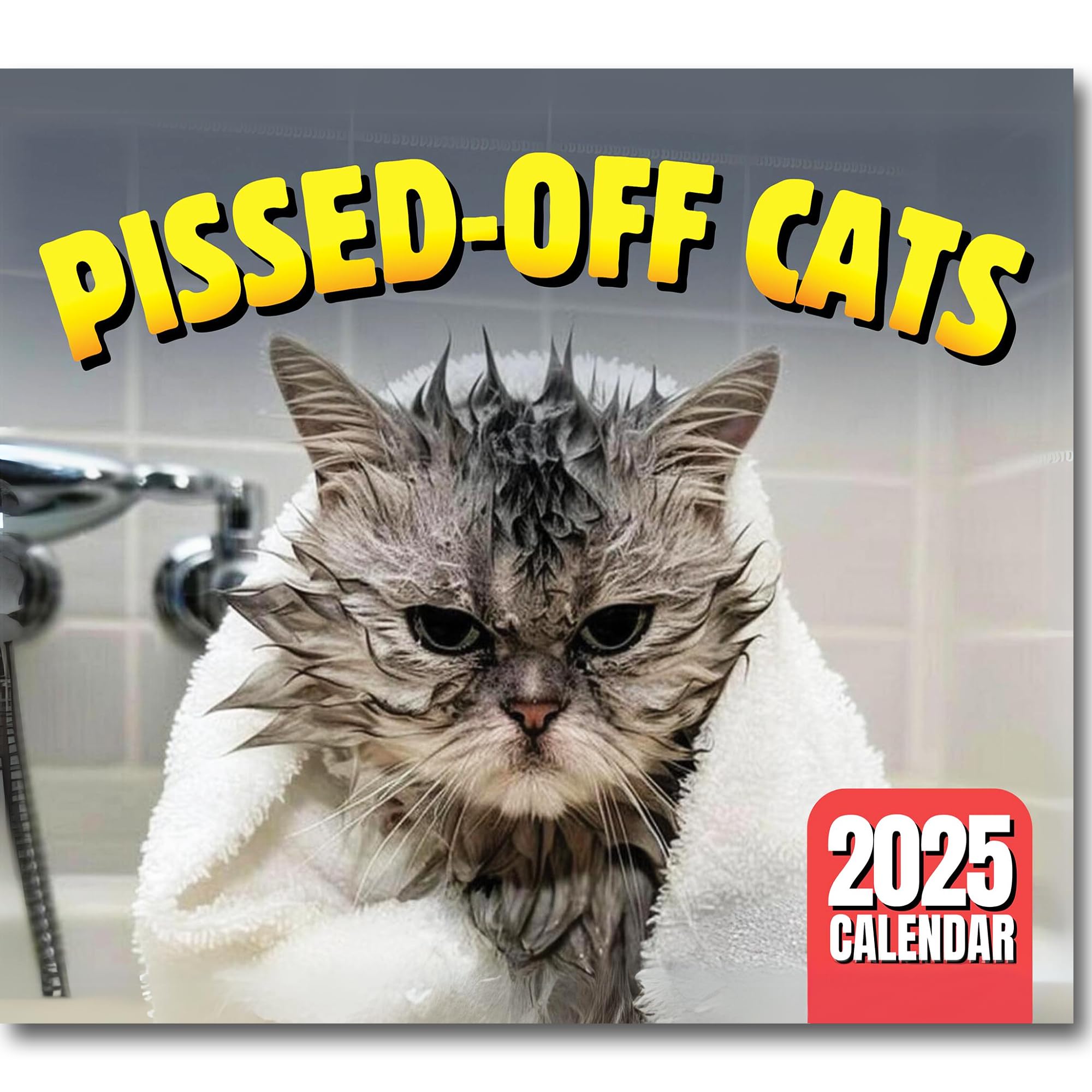 2025 Peed-Off Cats Wall Calendar - Funny Cat Memes, Gifts for Cat ...