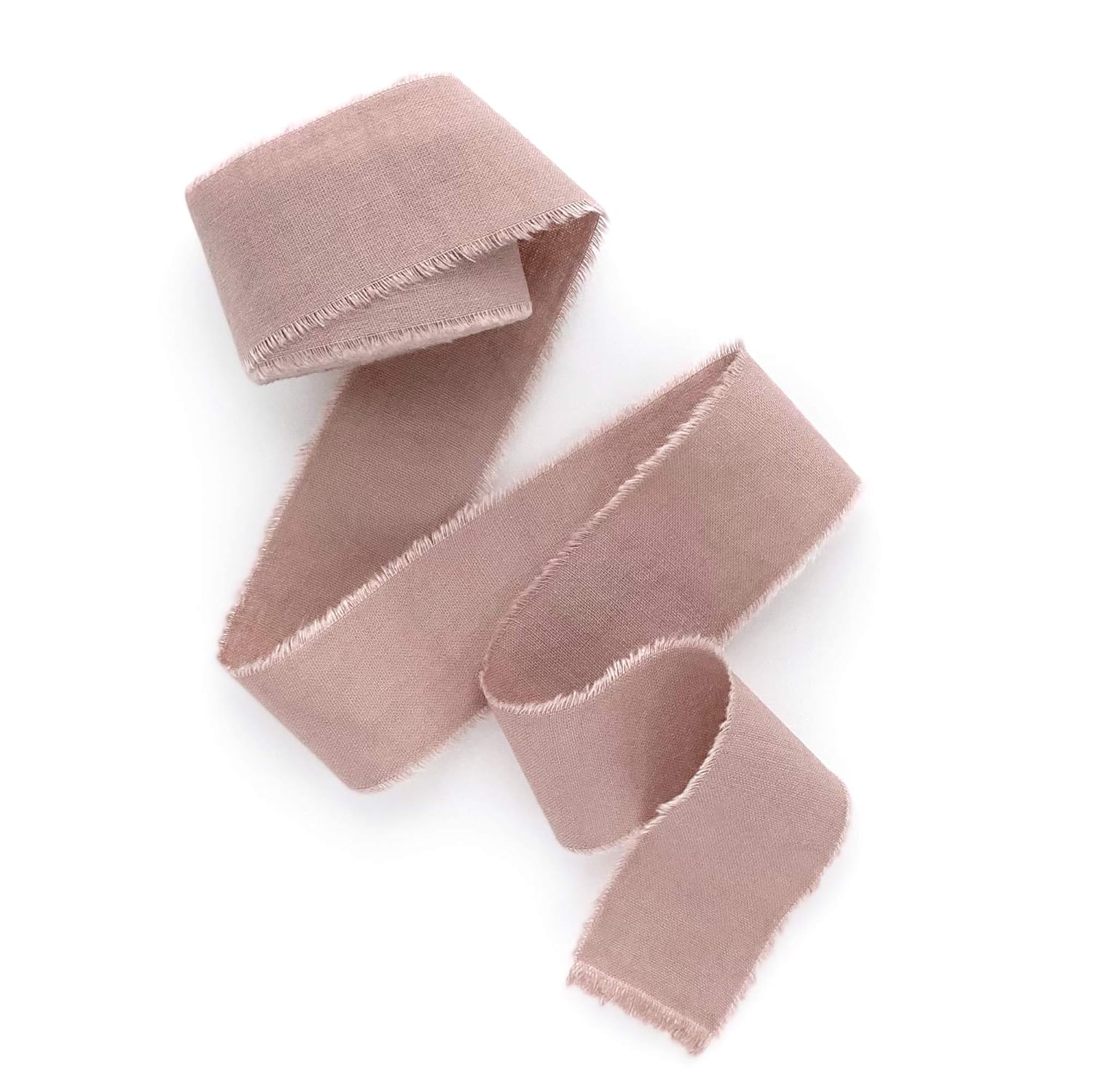 Amazon.com: Nude pink ribbon 1/2" 1" 2" 3 inch wide 5yd cotton Frayed ...