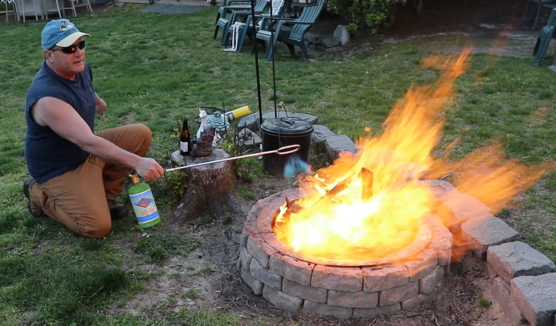 Mua Flame King Propane Fire Starter Torch works with 1lb Propane Tanks ...