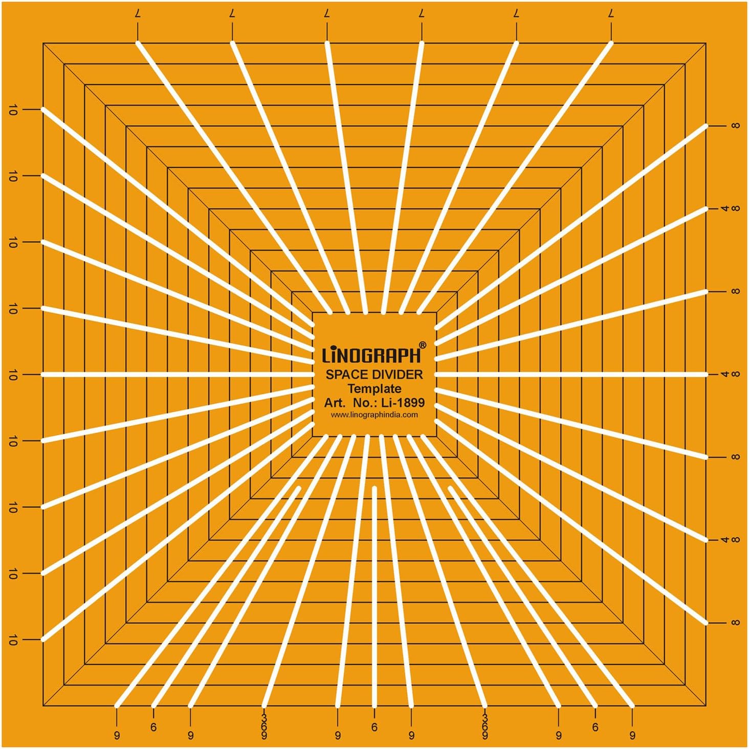 Linograph Space Divider Technical Drawing Drafting Template Stencil ...