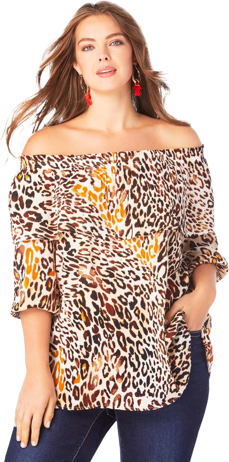 Roaman s Women s Plus Size Off The Shoulder Crinkle Tunic At Amazon roaman-s-women-s-plus-size-off-the-shoulder-crinkle-tunic-at-amazon