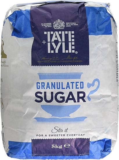 Tate And Lyle Sugars granulated Sugar, 5kg: Amazon.co.uk: Prime Pantry