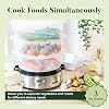 BELLA 9.5 QT Triple Tier Digital Food Steamer, Healthy Fast ...