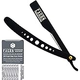 Amazon.com: 100 BLADES + Facón Professional Marble Straight Edge Barber ...