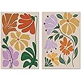 Amazon.com: Geqtt Boho Floral Dish Towels - Vintage Abstract Flowers Waffle Weave Kitchen Towels ...