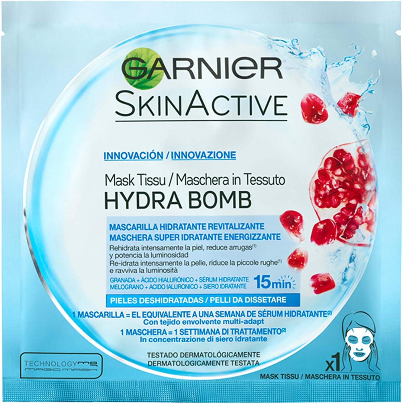 Garnier 860-45043 SkinActive Hydra Bomb Super-Hydrating Soothing Tissue ...