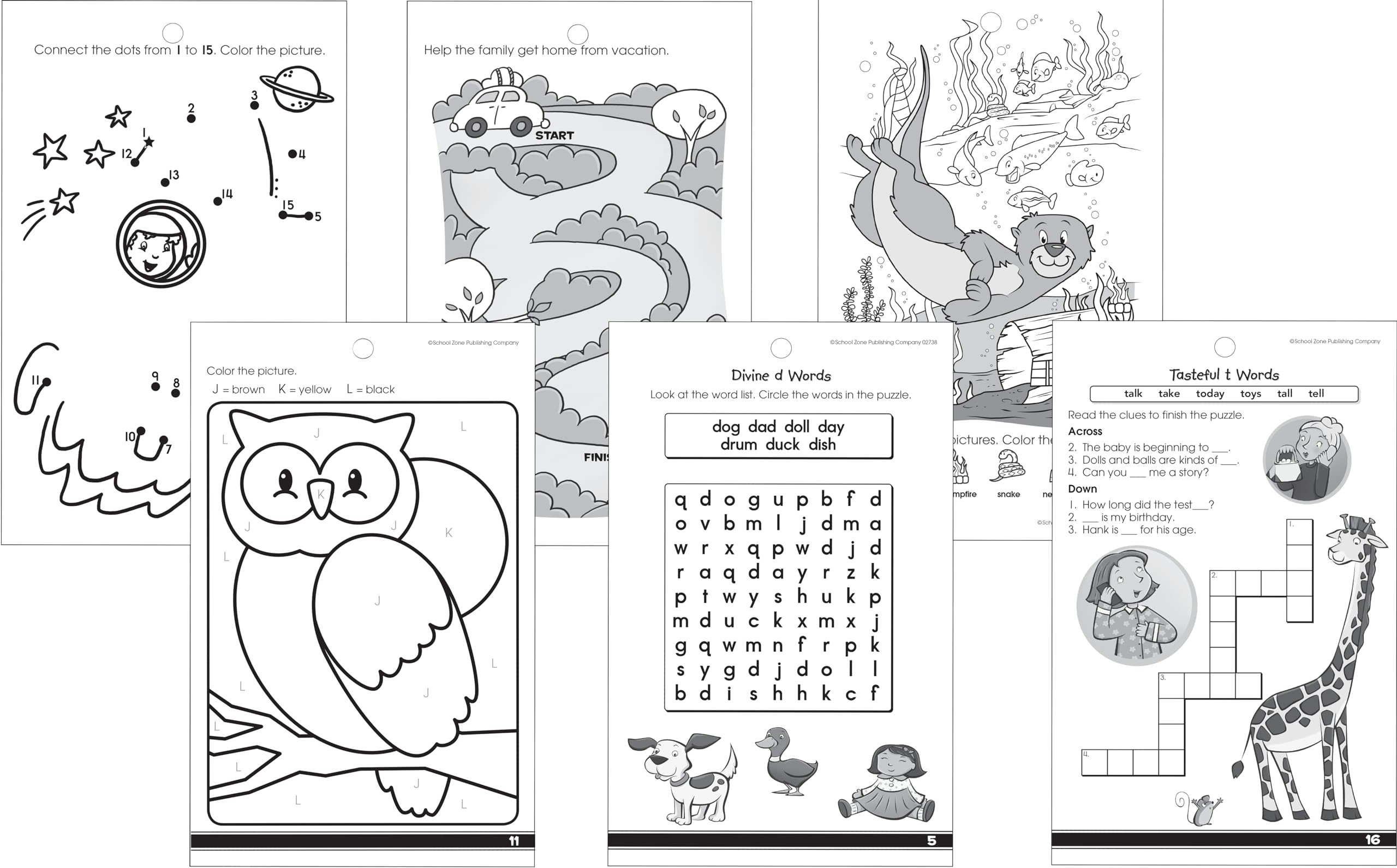 Mua School Zone My First Activities On-the-Go! 6-Pack Workbook Set: 288 ...