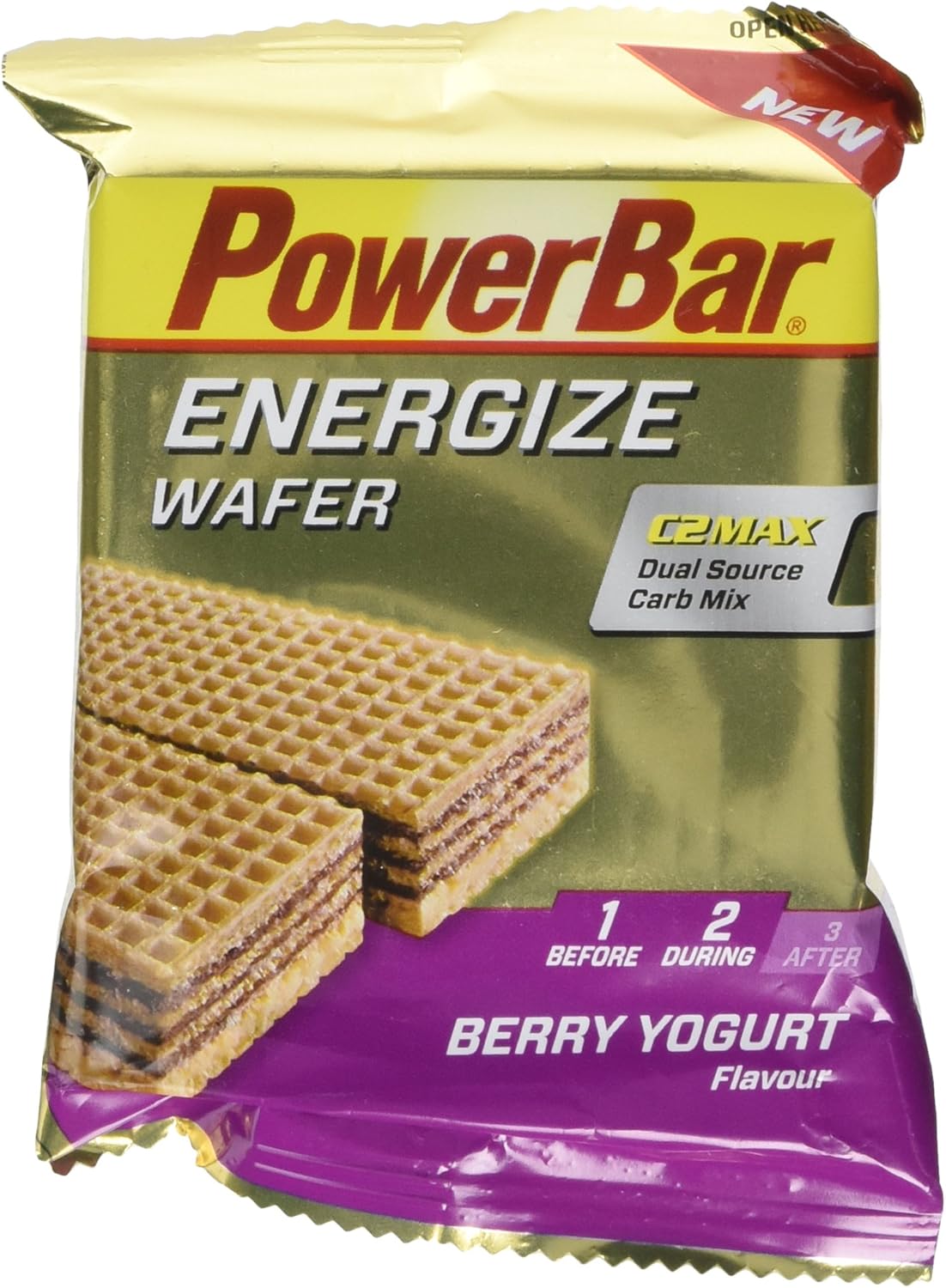Powerbar Energize Wafer - 40 g x 12 Bars, Berry Yoghurt: Amazon.co.uk ...