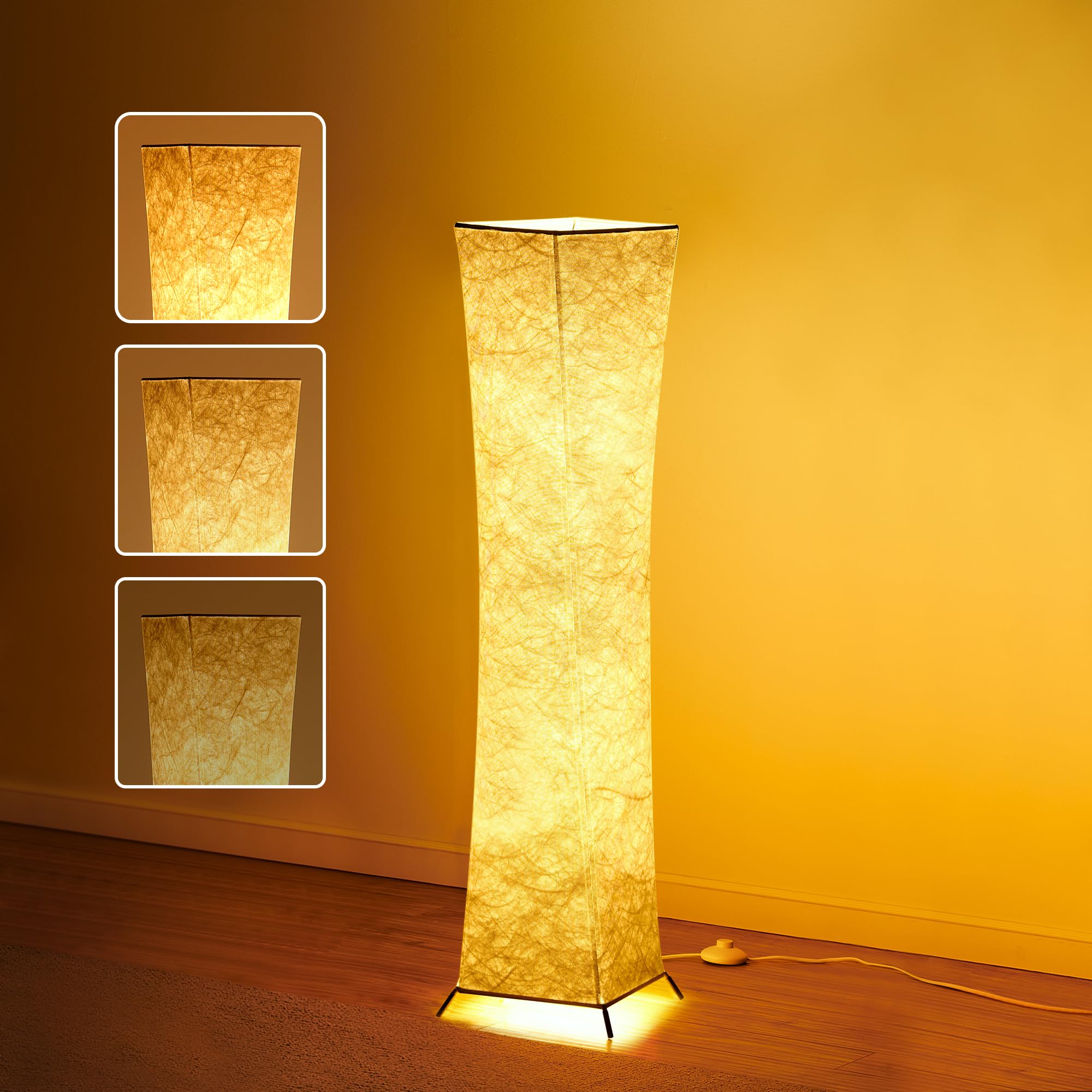 chiphy Floor Lamp, Dimmable 39" (XS) Tall Standing Lamp, 3 Levels ...