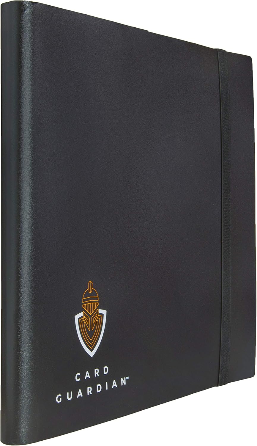 Card Guardian – 12 Pocket Black Trading Card Album 480 Side Loading ...