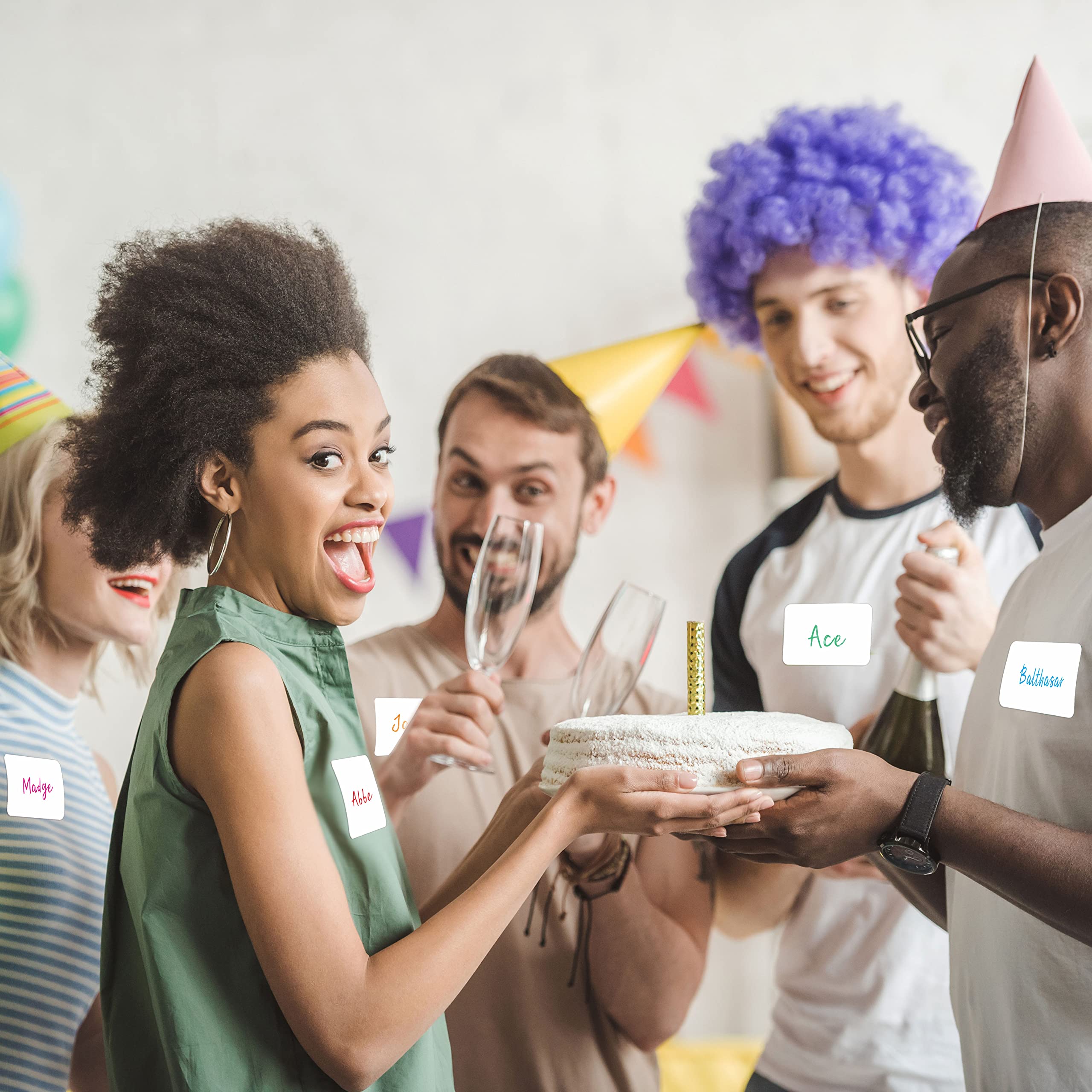 Mua 300pcs Plain Name tag Labels, Blank Name Badge with Permanent ...