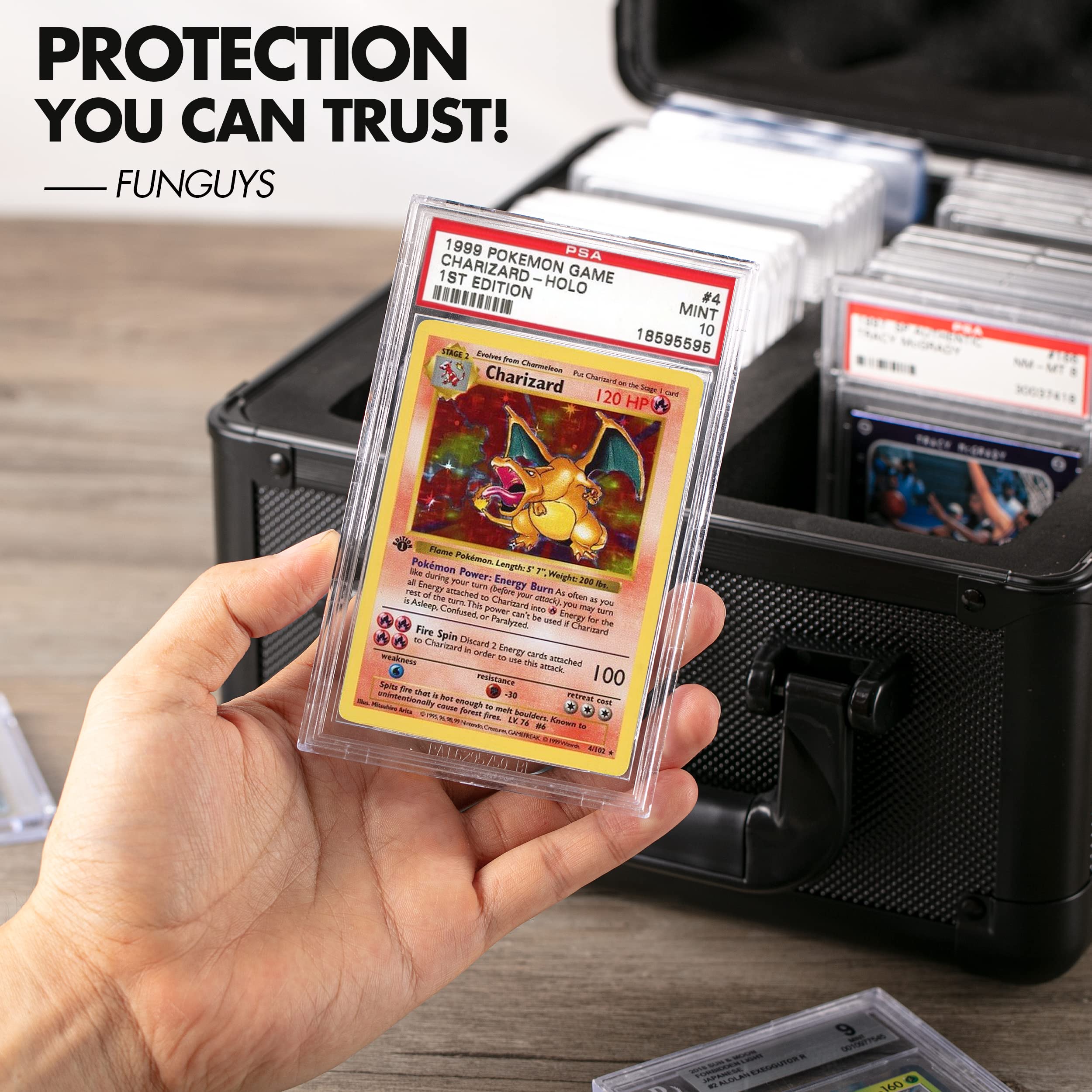 Mua Graded Card Storage Box, Trading Card Case for PSA Graded Pokemon ...