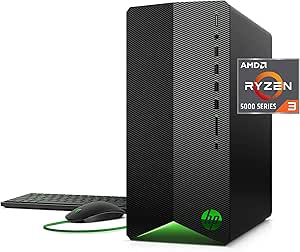 Amazon.com: HP Pavilion Gaming Desktop, AMD Radeon RX 5500, AMD Ryzen 3 ...