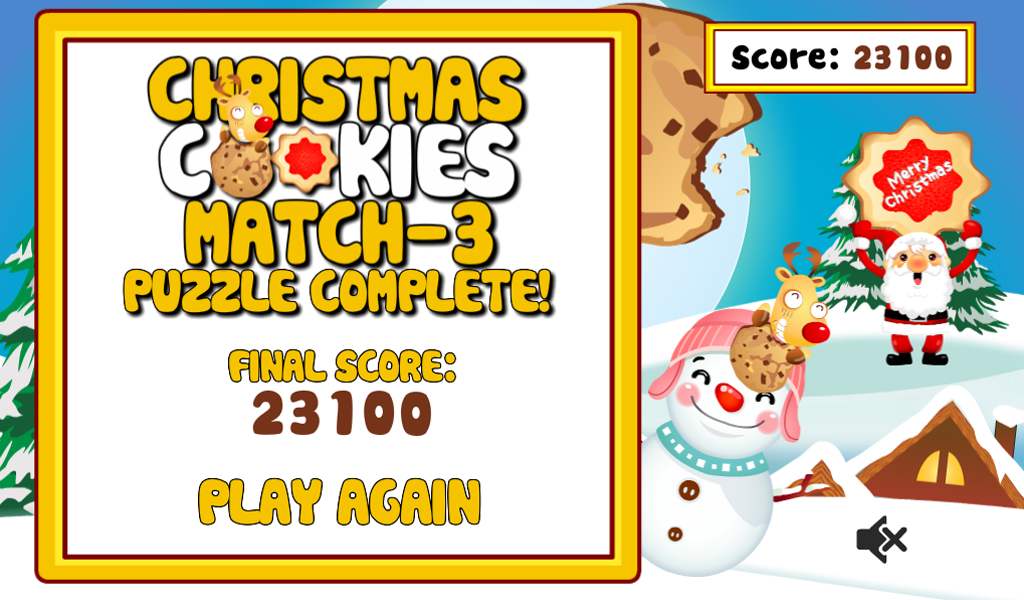 Christmas Cookies Match 3 Christmas Game Kids App (Kindle Tablet ...