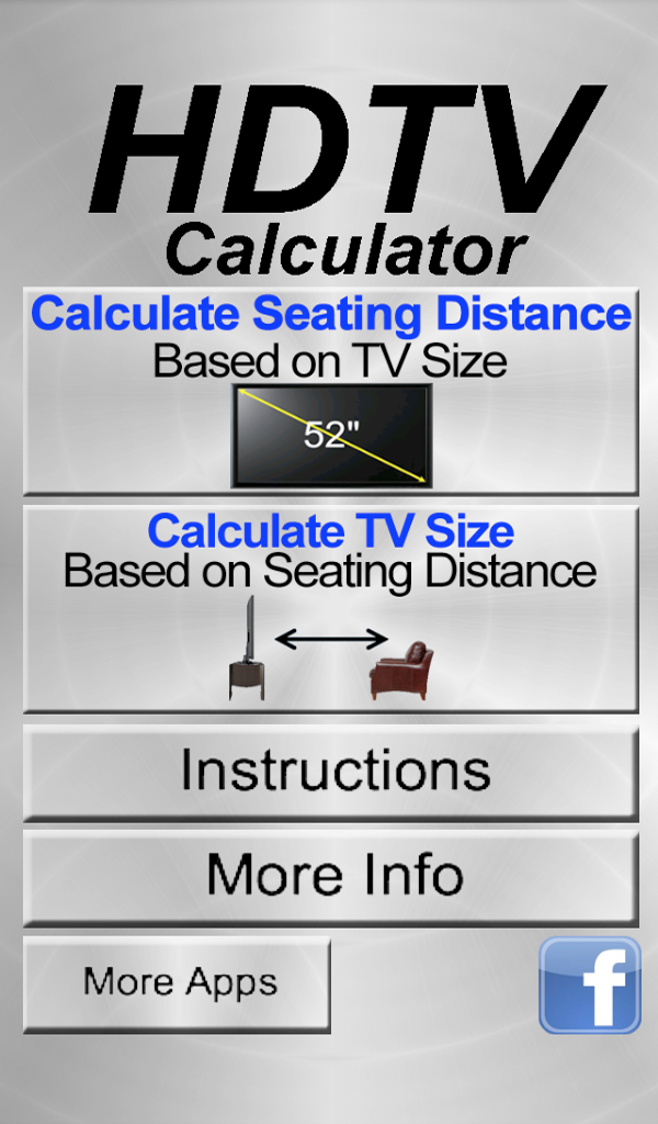 HDTV Calculator:Amazon.com:Appstore for Android