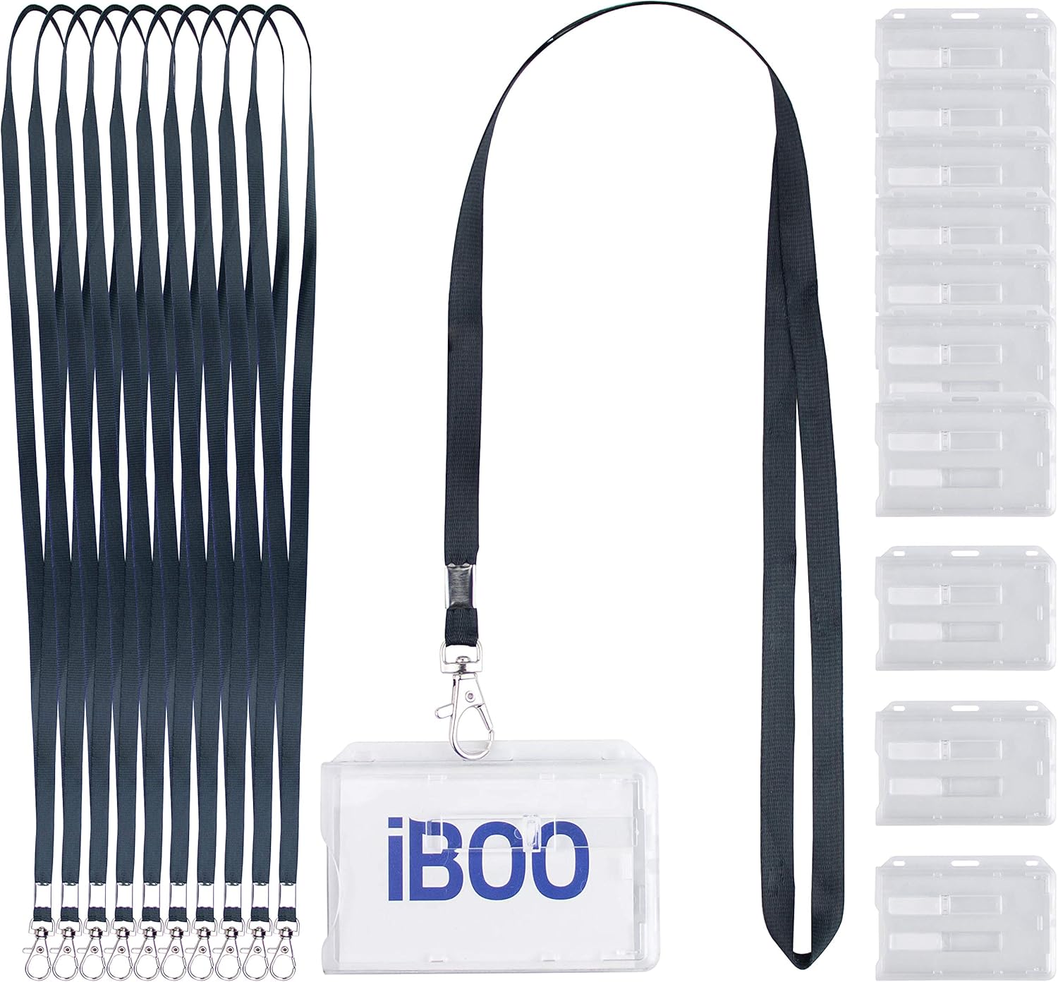 10 Security Card Holder for 2 Cards Format 54 x 86 mm Hard Case Closed ...