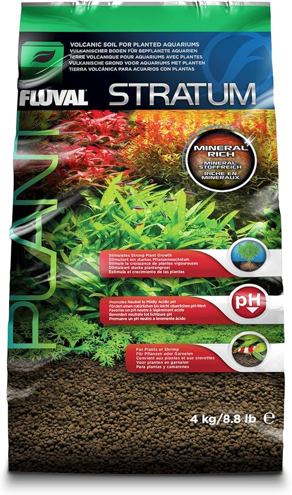 Fluval Plant & Shrimp Stratum Aquarium Planting Substrate, 4 kg: Amazon ...