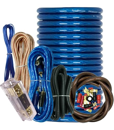 Complete Car Audio Kit 4 Gauge Car Amplifier Wiring Kit - 2500W ...