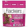 Amazon.com: Flackers Organic Rosemary Flaxseed Crackers, Gluten Free, Non GMO, Vegan, Keto Snack ...