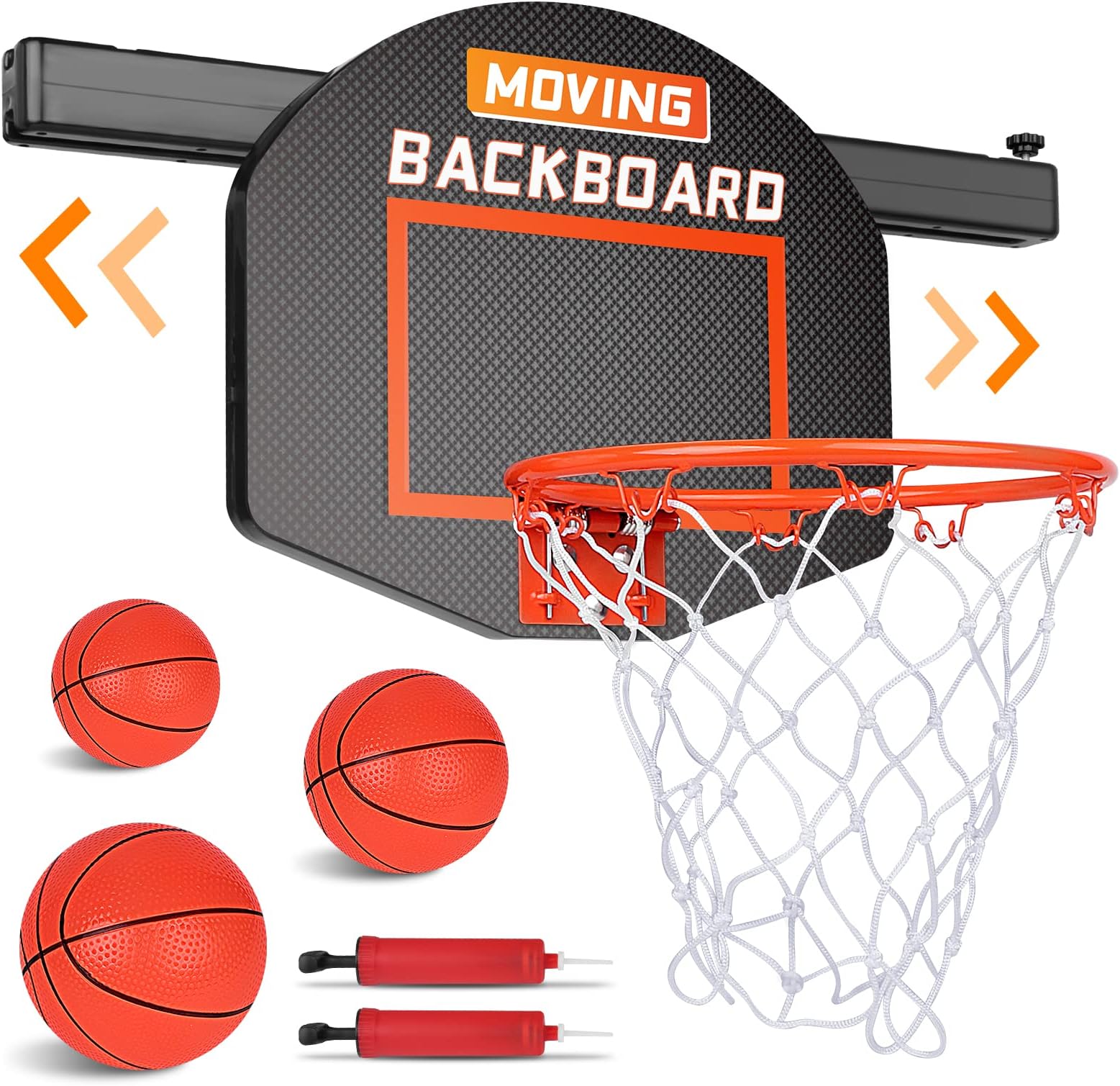 Moving Basketball Hoop Indoor for Kids and Adults, Pro Mini Basketball ...
