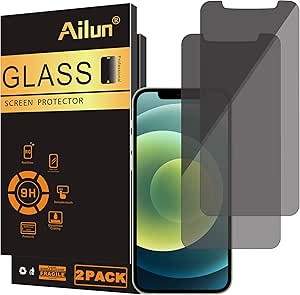Amazon.com: Ailun Privacy Screen Protector Compatible for iPhone 12 ...
