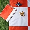 Safety Airport Flag, 36 x 36 Inch, Marking Orange and White Checkered ...