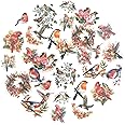Amazon.com: Doraking 30PCS Birds in Flower Stickers Waterproof Decals ...