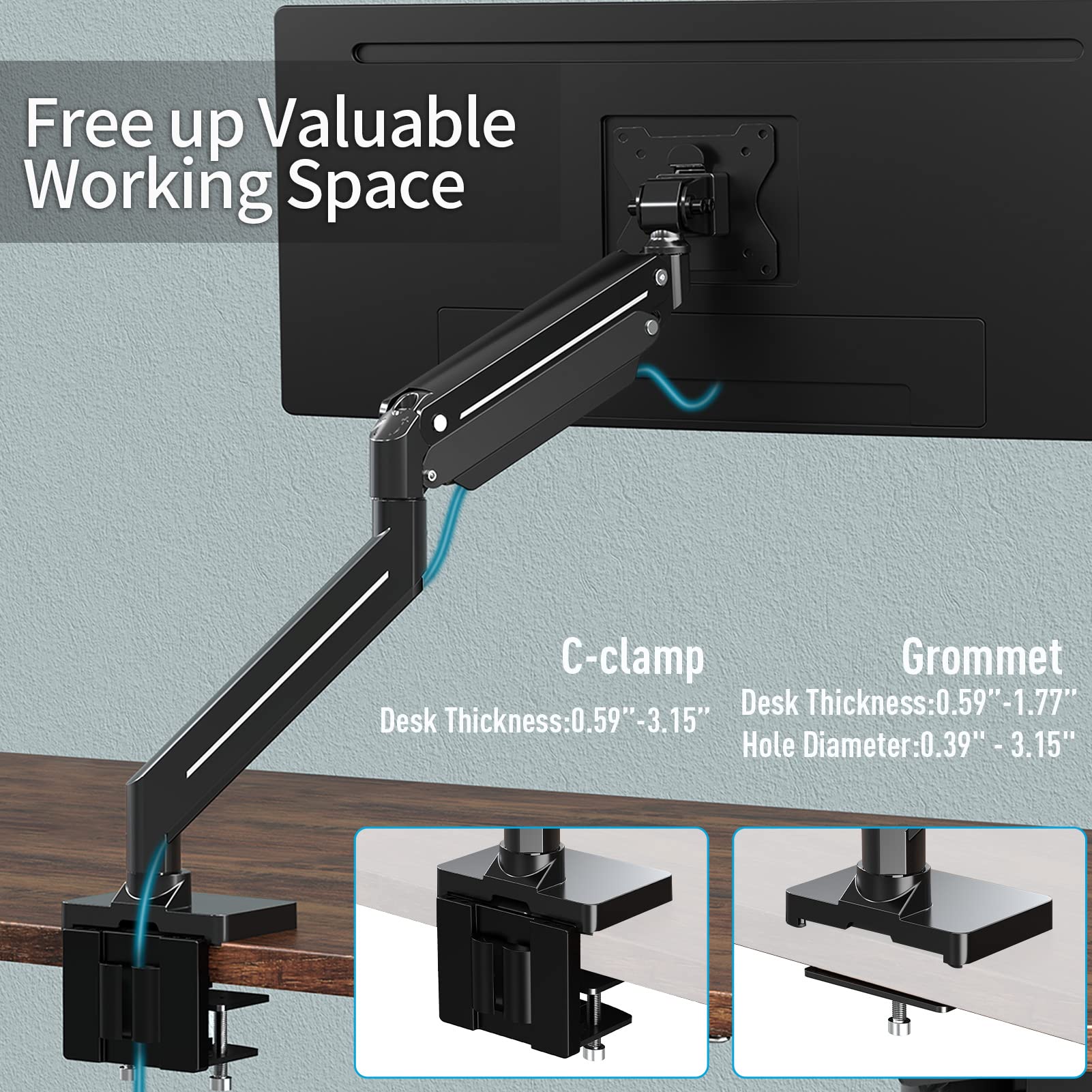 Mua MOUNTUP Monitor Desk Mount for 13''-42'' Ultrawide Screen, Heavy ...