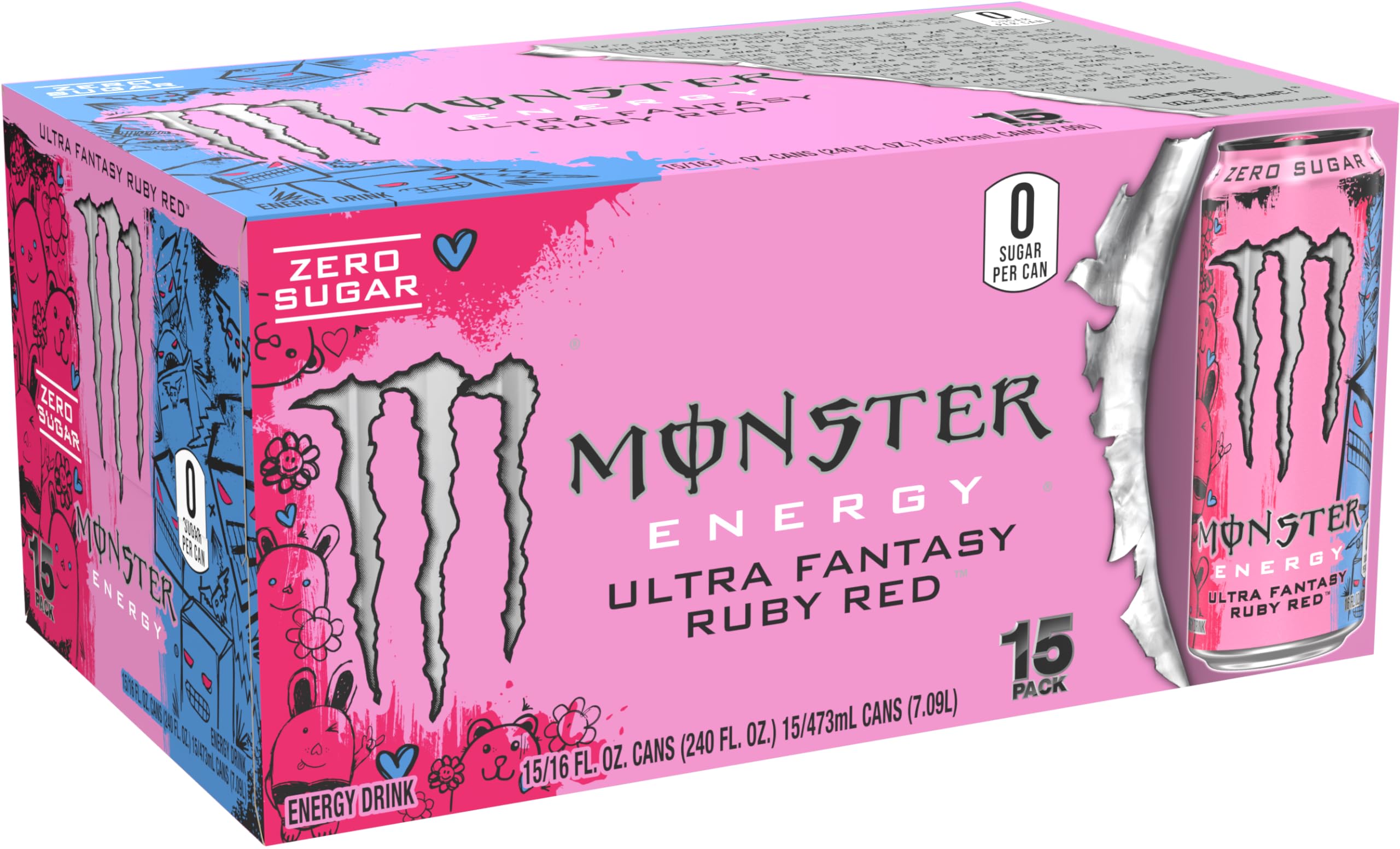 Mua Energy Ultra Fantasy Ruby Red, Sugar Free Energy Drink, 16 Ounce ...
