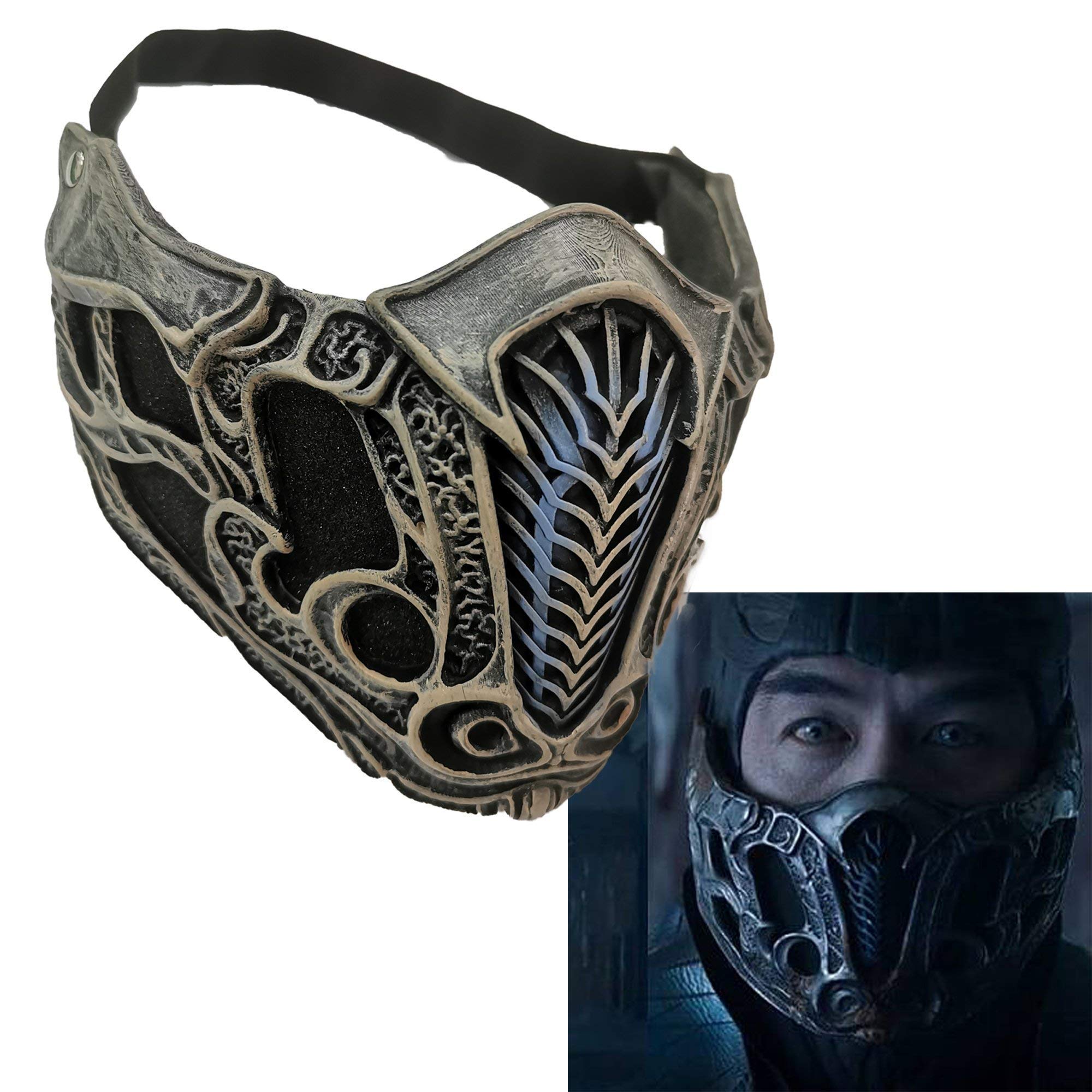 Mua Mortal Kombat Mask Sub-ZeroSaibotScorpionLin Kuei Cosplay Half Face ...