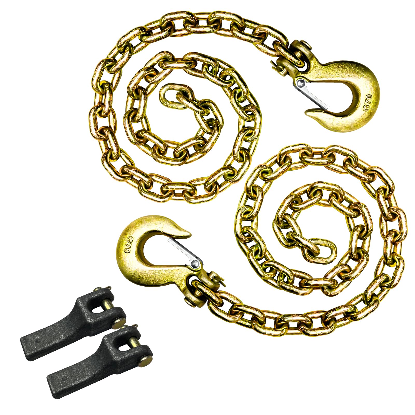 SENKEYFE 2 Pack Trailer Safety Chains 5/16", 35 Inch G80 Tow Chains ...