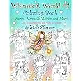 Whimsical World #2 Coloring Book: Fairies, Mermaids, Witches, Angels ...