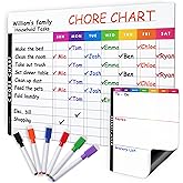 Amazon.com : Magnetic Chore Chart for Kids Teens & Adults 12" x 17"- Dry Erase Whiteboard Reward ...