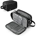 Amazon.com : Wedama Toiletry Bag for Men, PU Leather Travel Toiletry Bag with Electronic ...