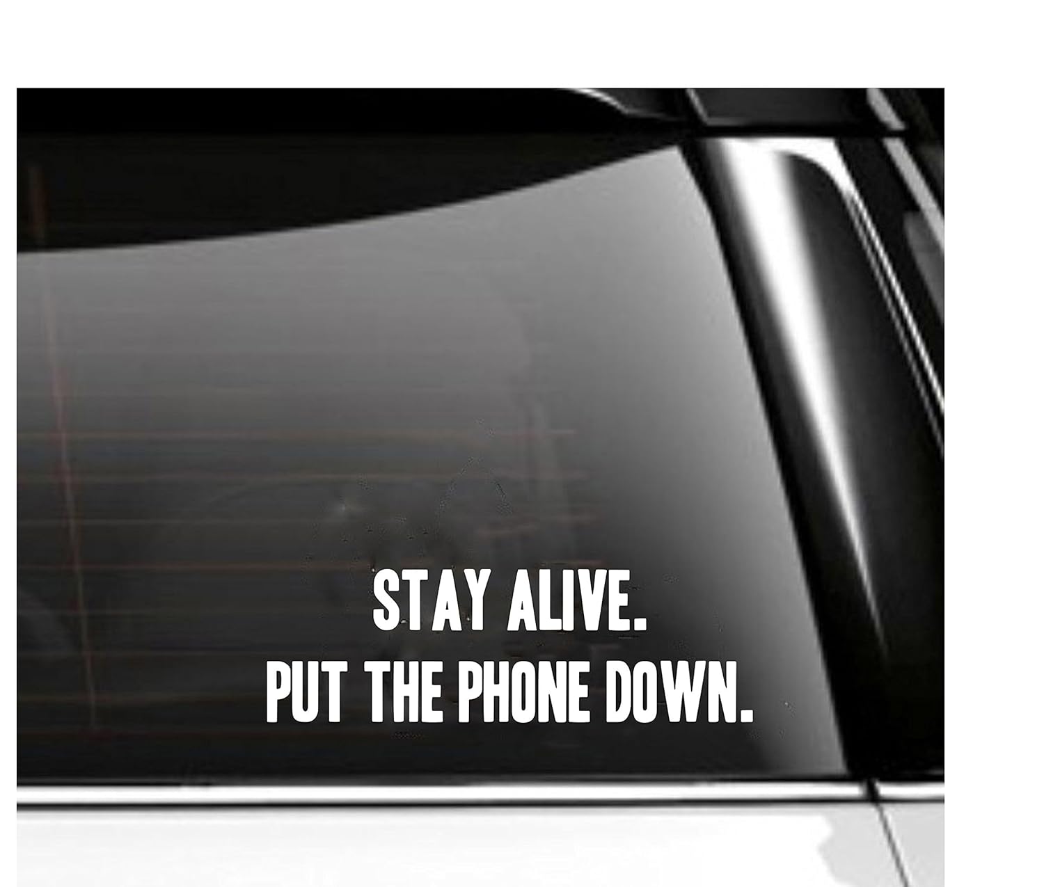 Amazon.com: Put The Phone Down While Driving Awareness Car Decal: Handmade