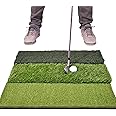 GoSports Tri-Turf XL Golf Practice Hitting Mat - Huge 24" x 24" for ...