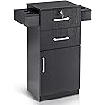Amazon.com: BarberPub 38"x18"x14" Locking Beauty Salon Storage Cabinet ...