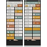 Amazon.com: Daily Schedule Pocket Chart for Classroom, 13+1 Pockets ...