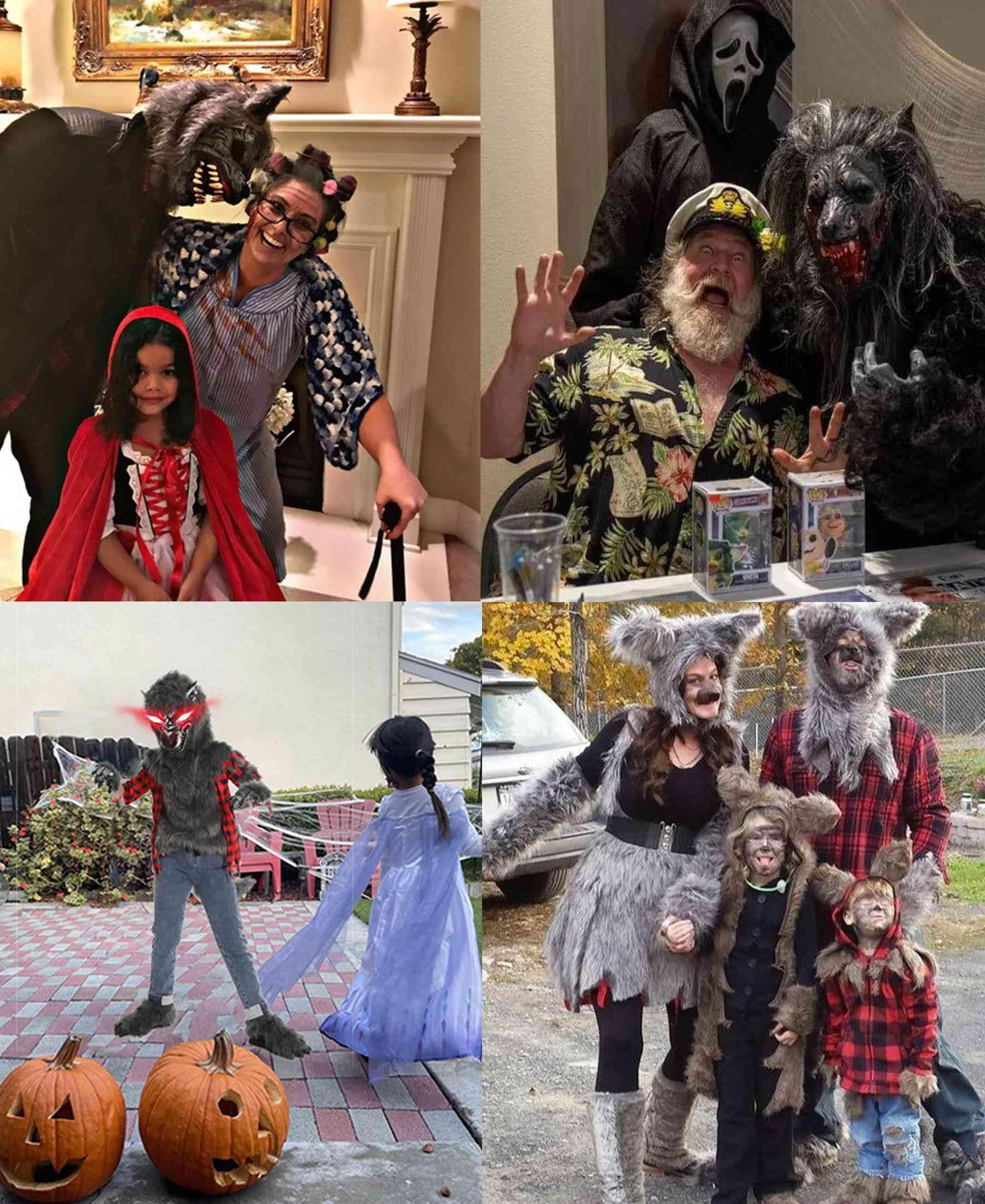 Nalmits Halloween Werewolf Costume For Boys, Deluxe Howling Wolf Suits ...