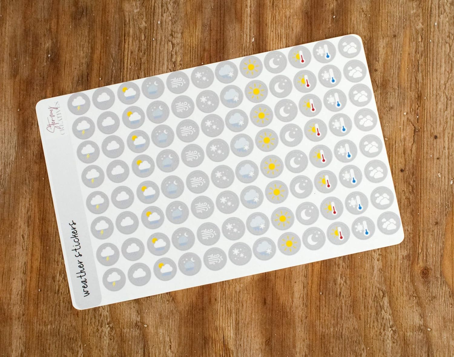 Amazon.com: Weather Icon Stickers for Erin Condren Life Planner, Plum ...