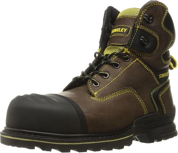 Amazon.com: Stanley Men's Operator Comp Toe Work Boot, Brown, 8 D US: Shoes