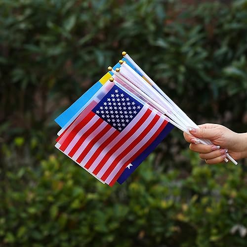 World Flags 200 Countries Flag,Country Stick Sports Flags Small Hand ...