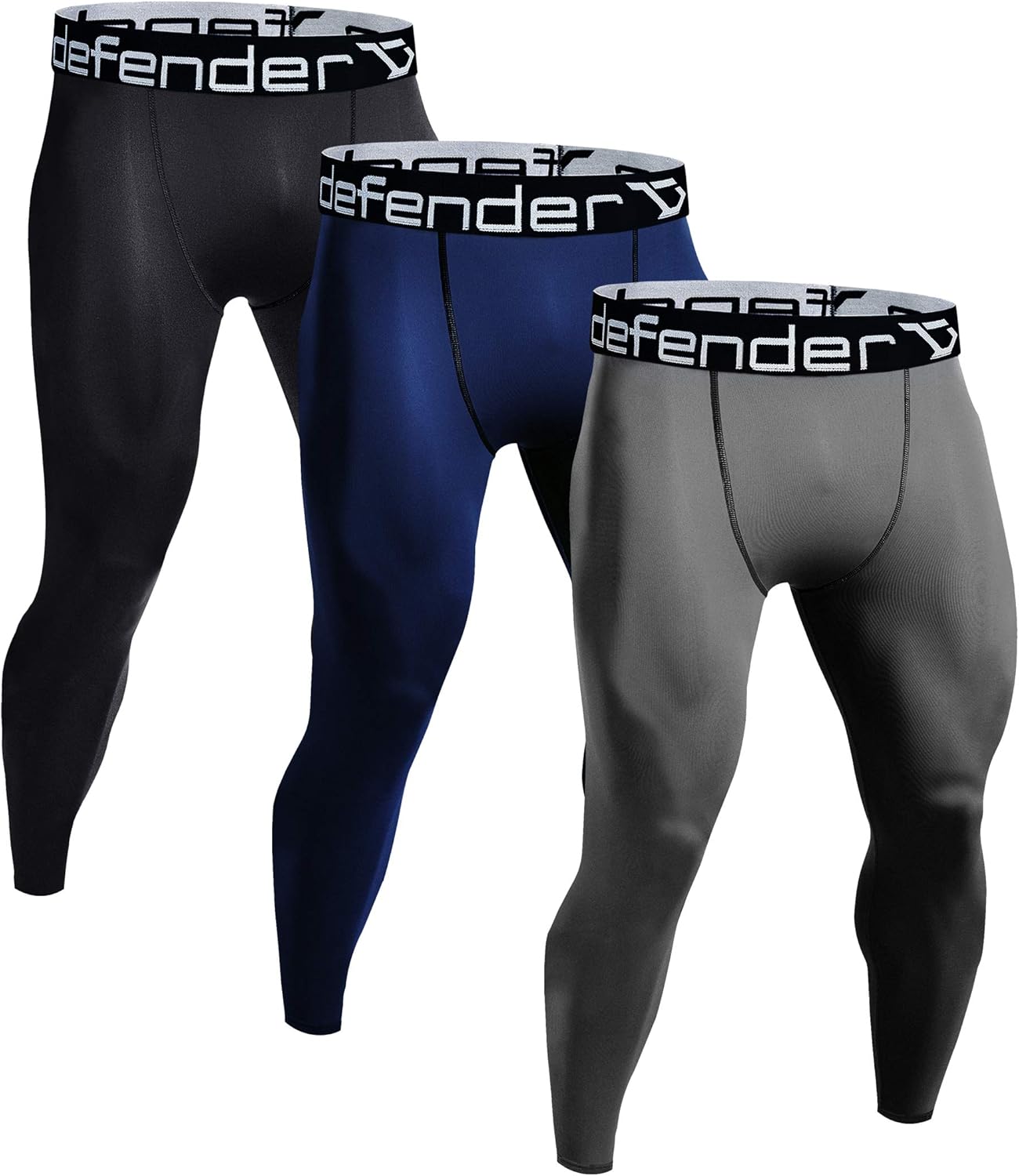 Defender Collants de Compression pour Homme - Multicolore - Taille L ...
