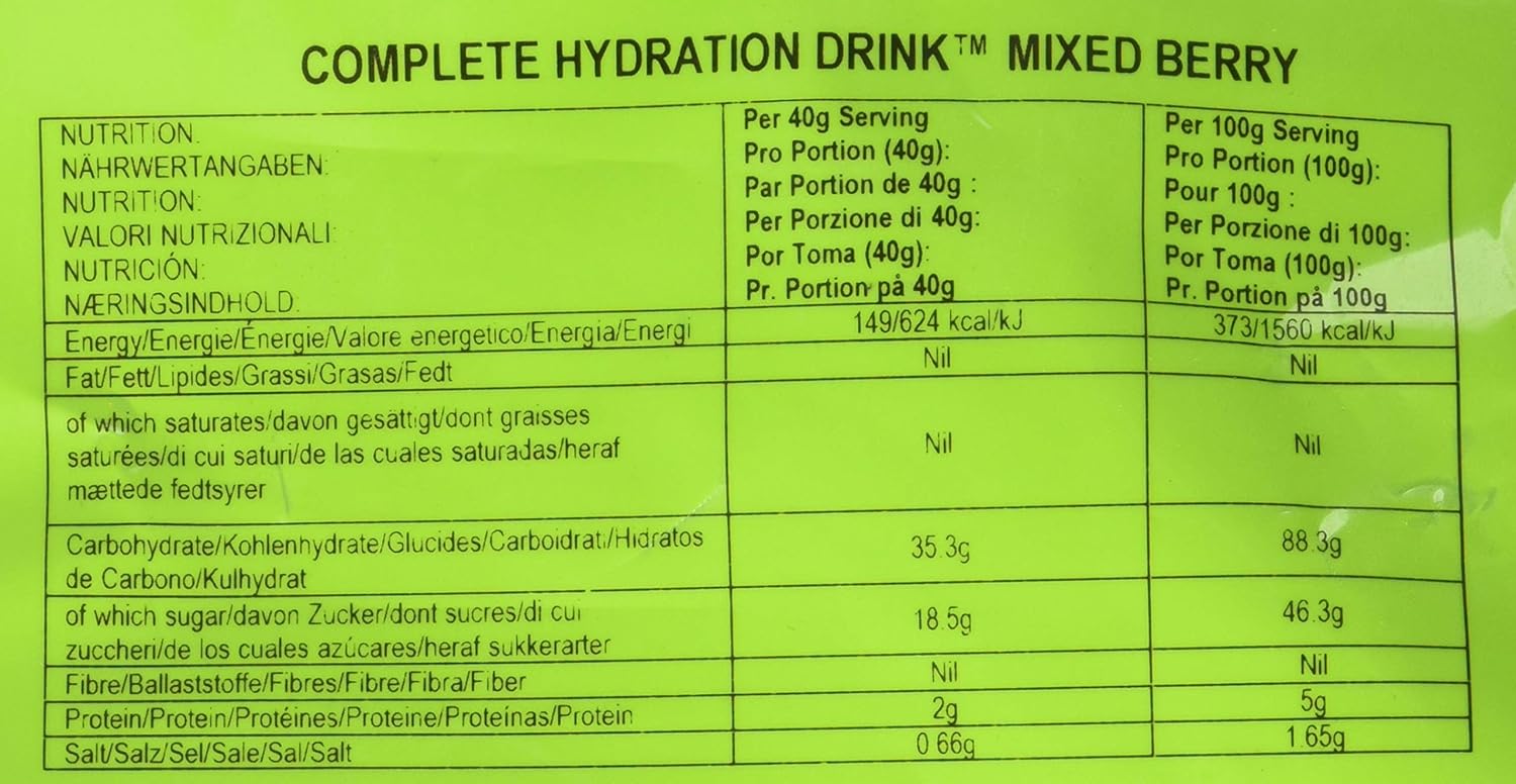 Bulk Hydration Powder, Sports Drink, Mixed Berry, 500 g, Packaging May ...