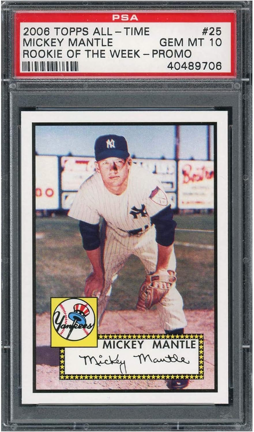 Amazon.com: Mickey Mantle 2006 Topps All Time Rookie of the Week ...