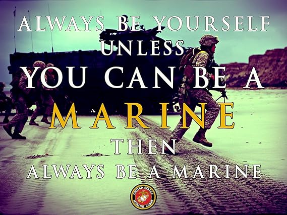 Amazon.com: USMC Poster Marine Corps Poster Military Poster 18X24 ...