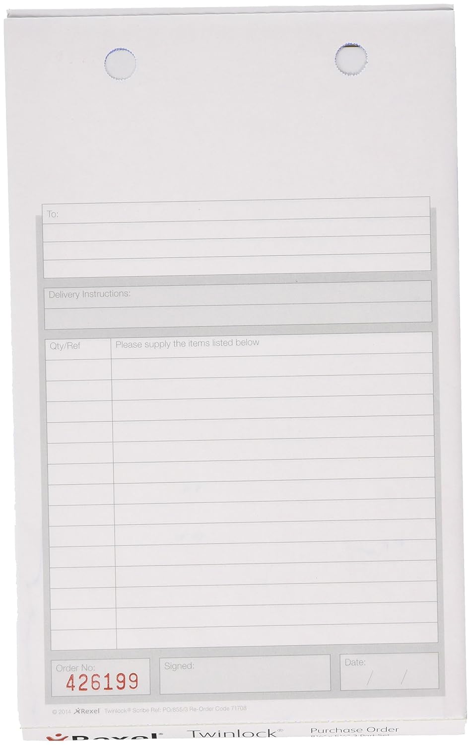 Facturas de venta con copia para registradoras 165 x 102 mm, 100 ...